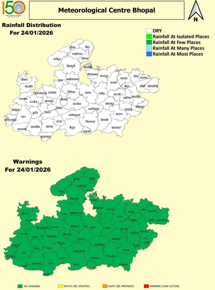 MP Weather: छाए रहेंगे बादल, 3 संभागों में बारिश का अलर्ट, पढ़िए मौसम विभाग का नया अपडेट | mp ...